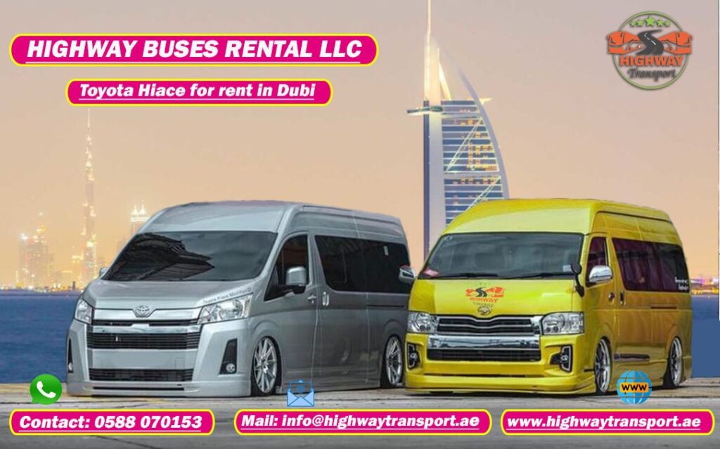12 Seater Van Rental in Dubai with and without driver - Highway Transport